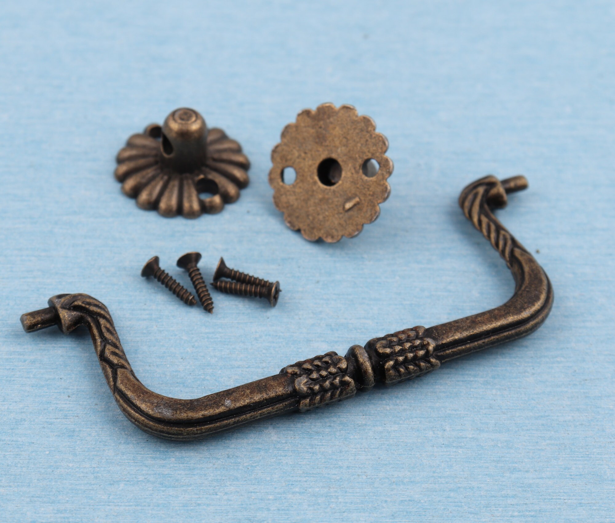 105mm Length Vintage Classic Flower Drawer Pulls Handles | Etsy