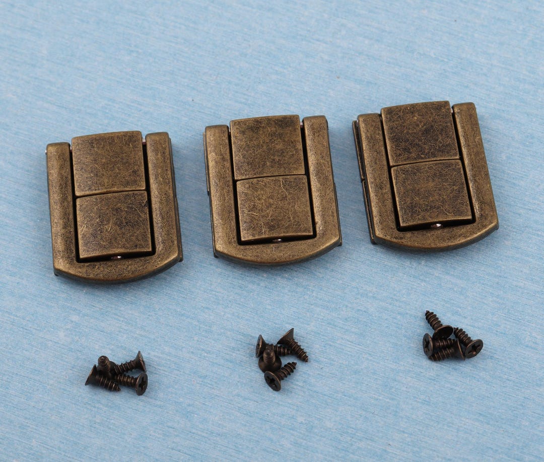 Antique Brass Box Latch: Jewelry Chest Hasp Lock (31x24mm) - Etsy