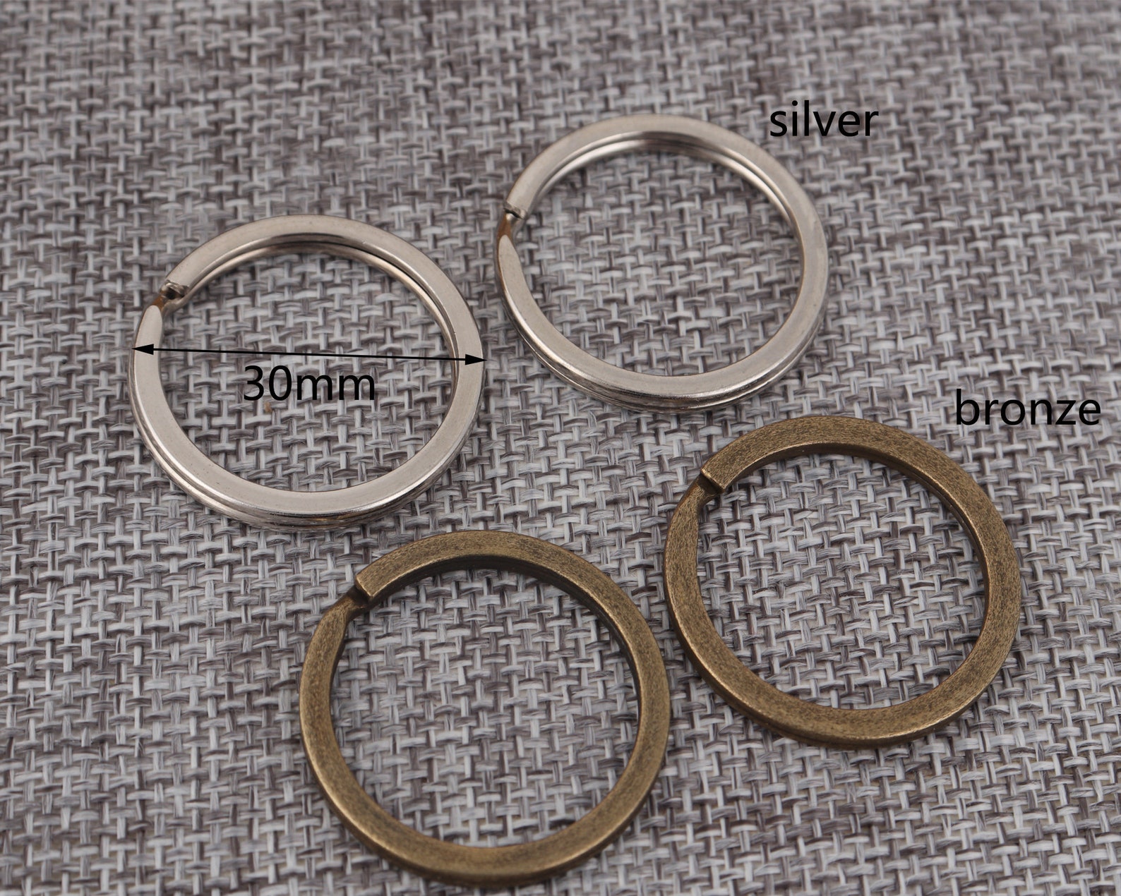 Rose Gold Double Split Ring30mm Round Connector Ring Linking - Etsy