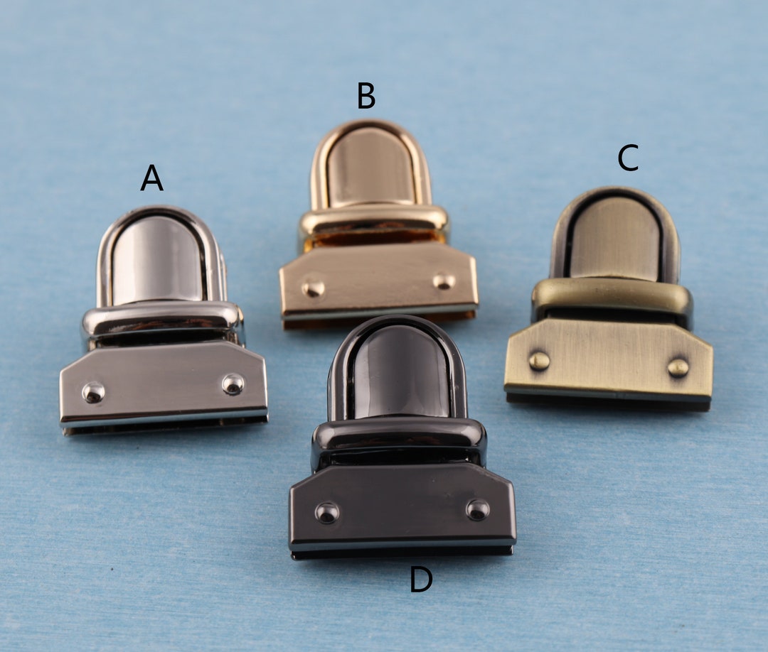 1-2-4 Sets Metal Bag Press Locks,28*33mm Locks Silver/gun Metal/bronze ...