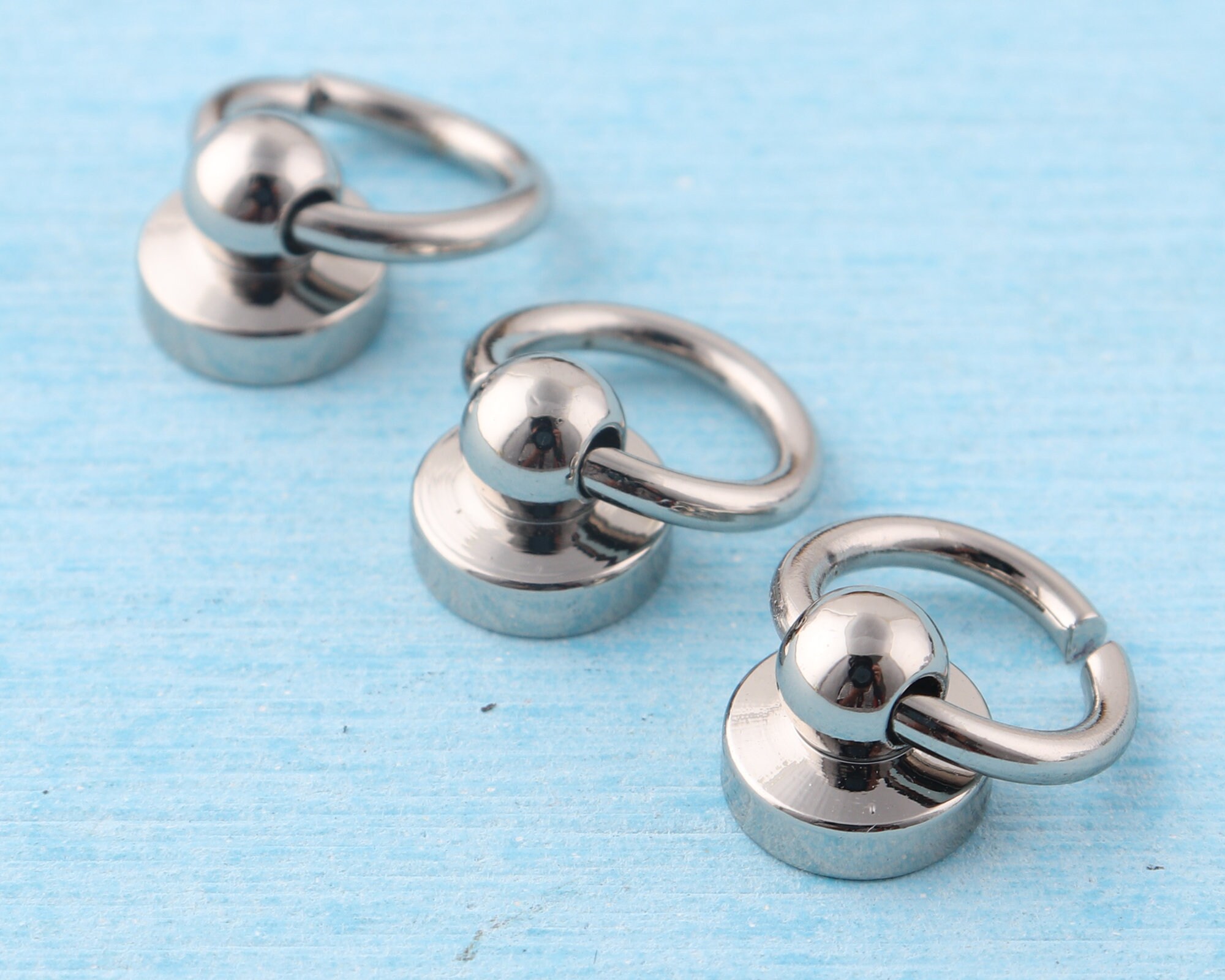 10 Sets Rose Gold O Ring Screw Rivet10mm Brass Swivel Head - Etsy