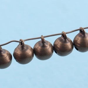 10mm Bronzed Small Bell Christmas Bell Small Decoration Pendant ...
