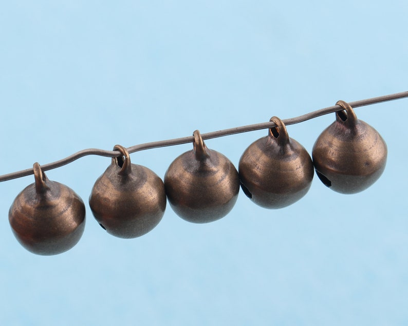 10mm Bronzed Small Bell Christmas Bell Small Decoration | Etsy