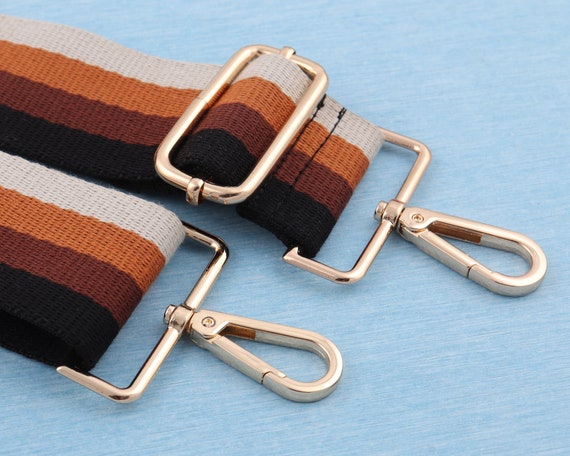 2 Width Custom Adjuster Bag Strap White Orange Brown | Etsy