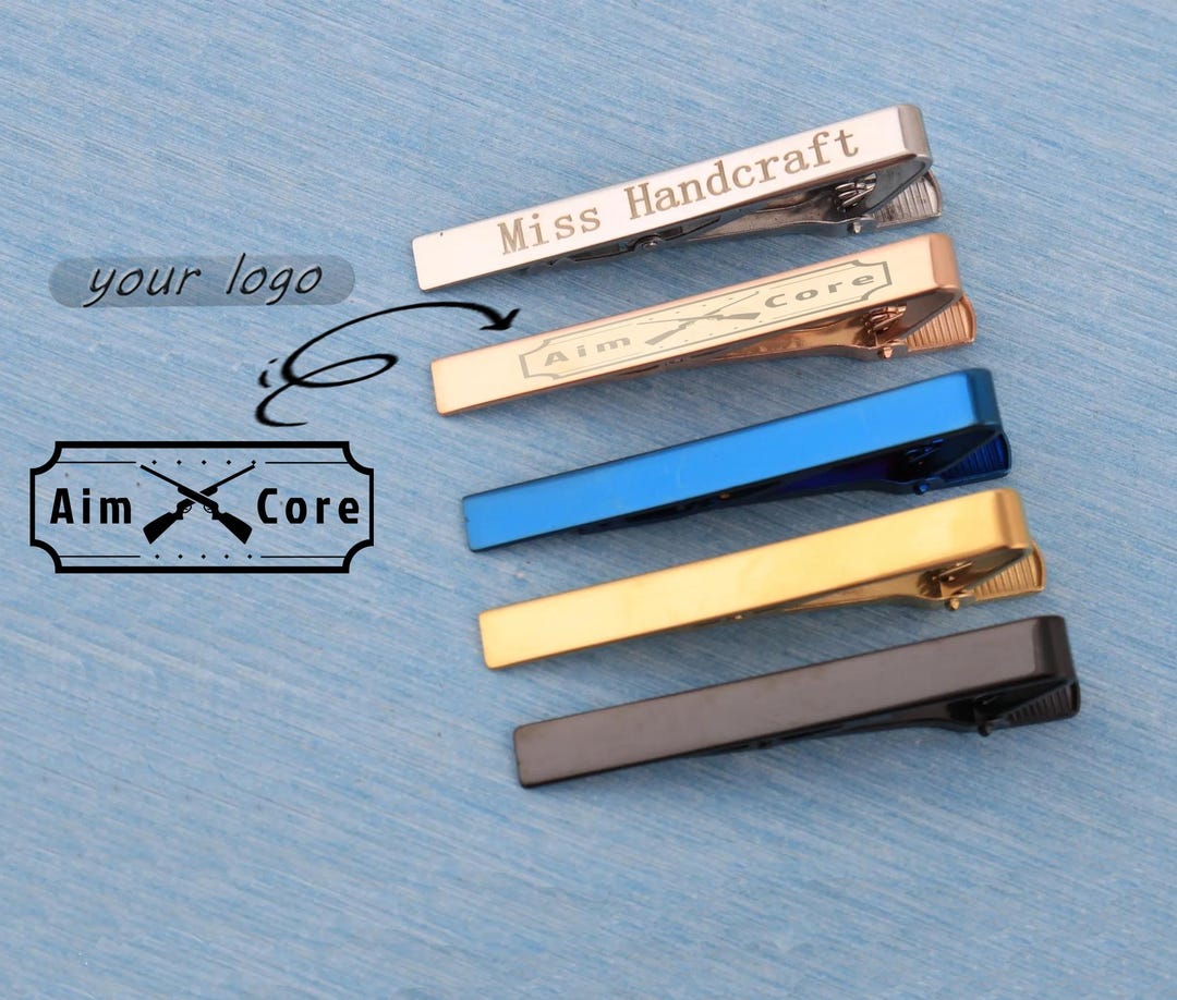 Custom Engraved Metal Tie Clip: Personalized Gift for Men - Etsy