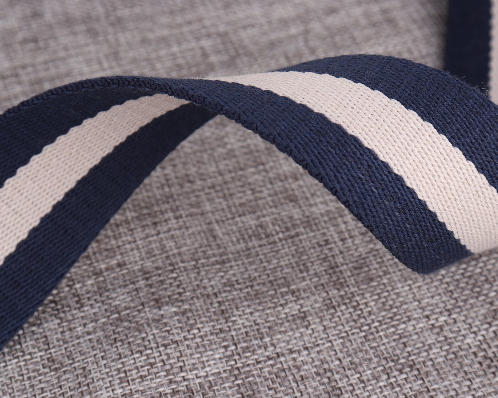 1.5 Navy Blue White Stripe Webbing38mm Width Cotton - Etsy