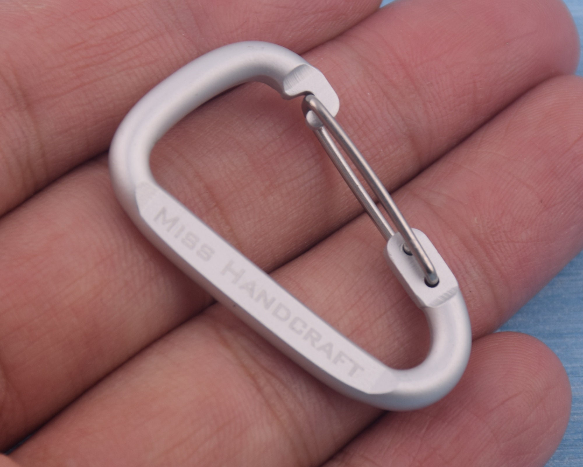 Custom D-shaped Carabiner Keychain: Personalized Camping & Travel - Etsy