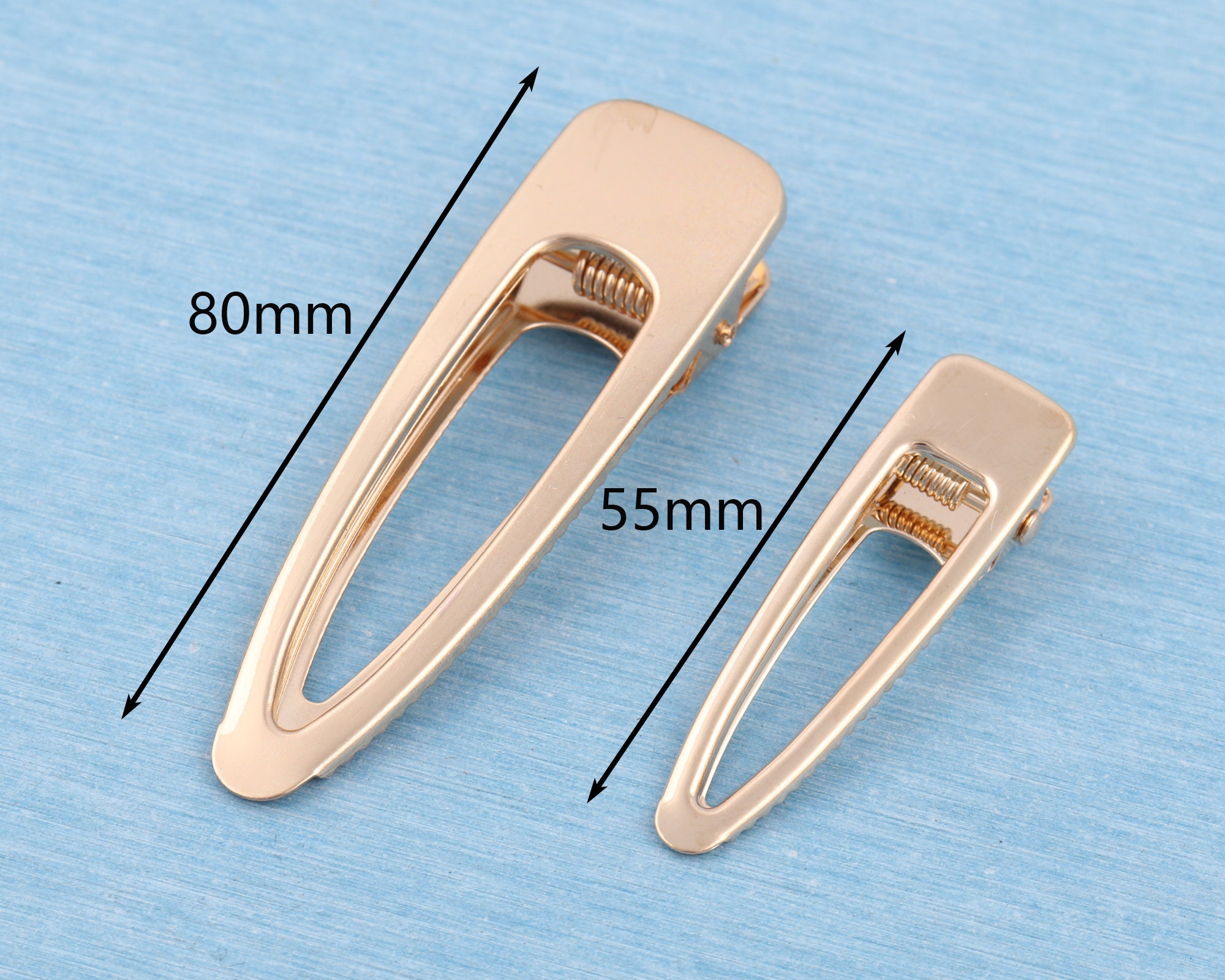 10 Pcs Light Gold Hair Alligator Clip Hair Accessory Blanks | Etsy