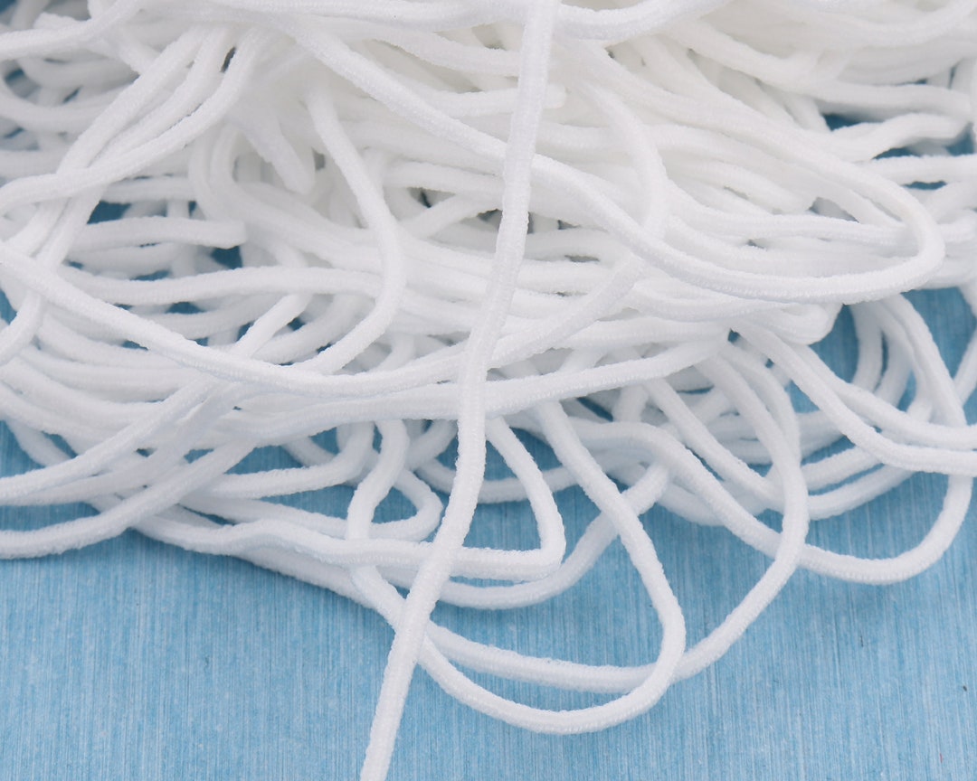 3mm White Round Elastic Cord: Sewing, Garment, Jewelry DIY - Etsy