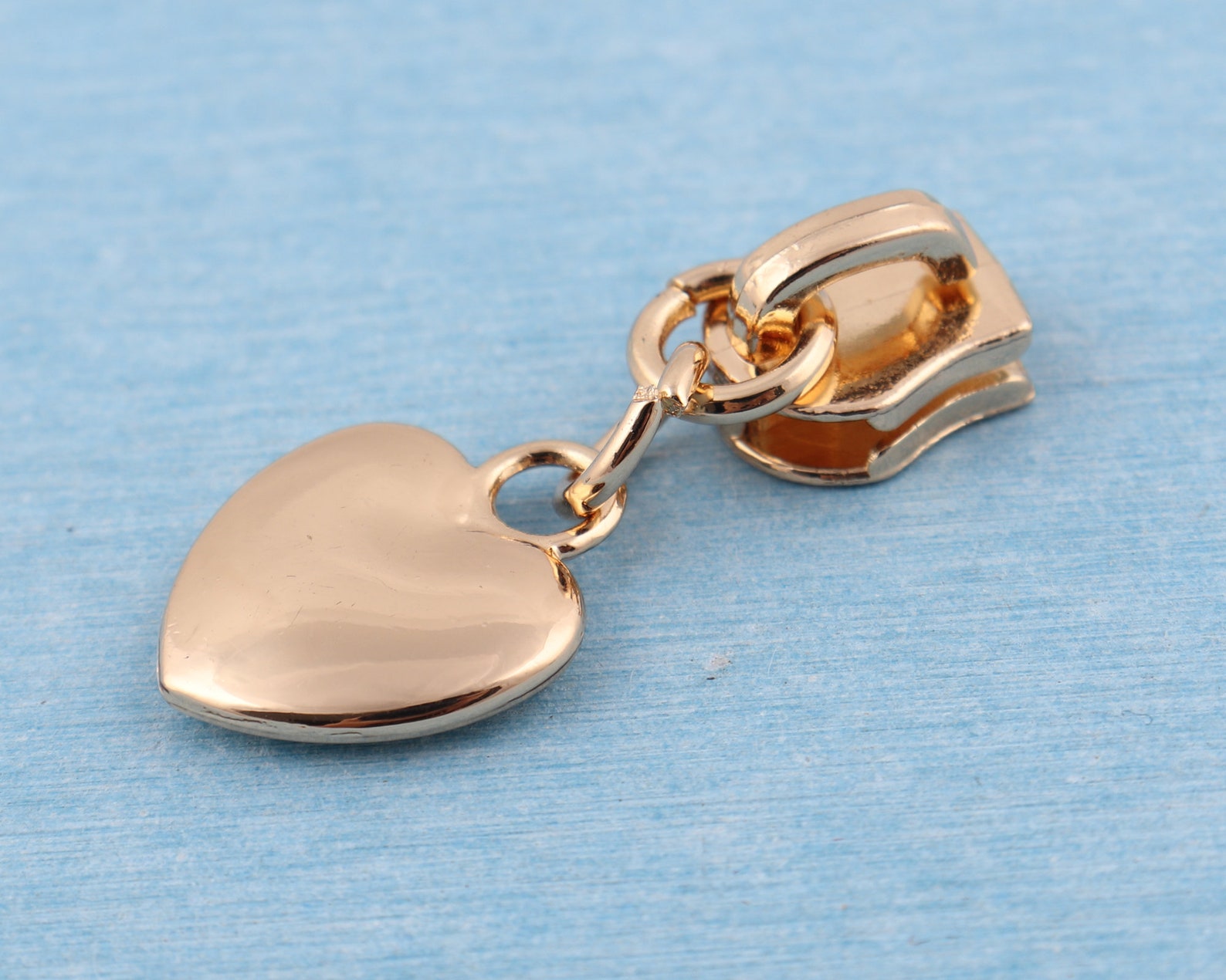 2-5-10 Pcs Head Zipper Slider Puller38mm Metal Heart Zipper - Etsy