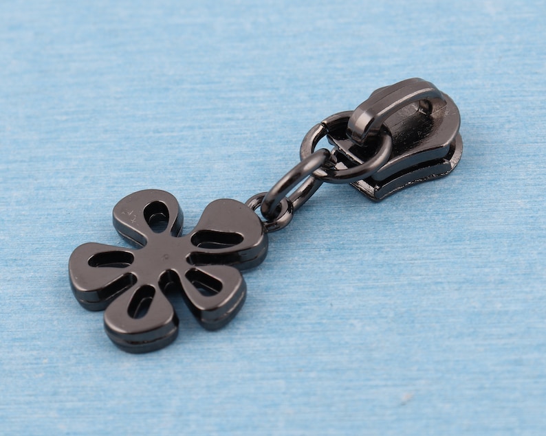 2-5-10 Pcs Head Zipper Slider Puller43mm Metal Flower Zipper - Etsy