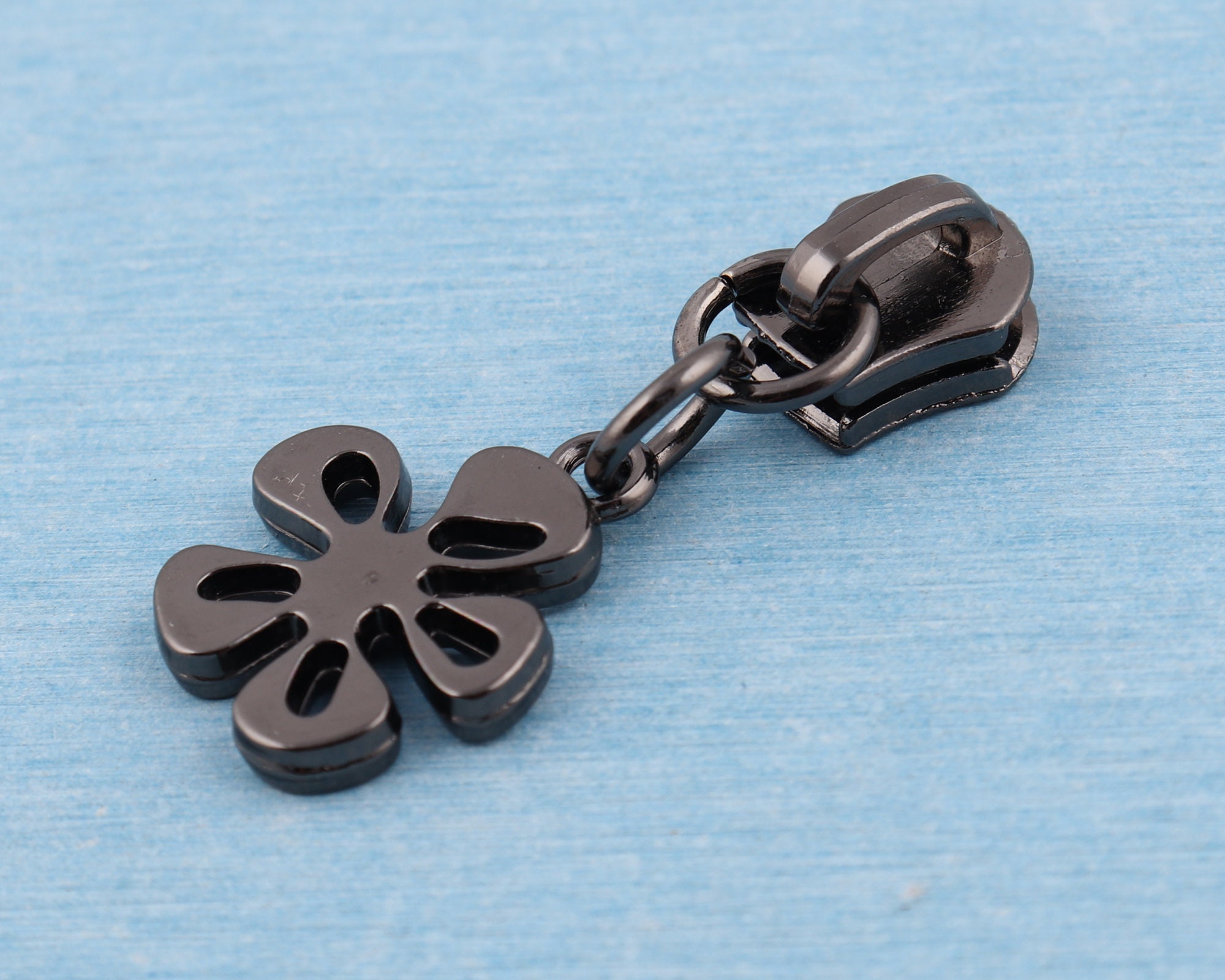 2-5-10 Pcs Head Zipper Slider Puller43mm Metal Flower Zipper - Etsy