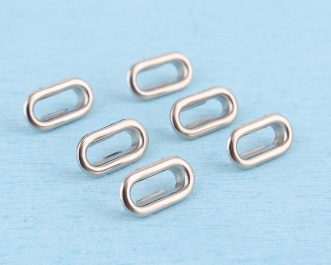 20-50 Sets Metal Oval Eyelets,14mm(hole) Silver Grommets Eyelets With ...