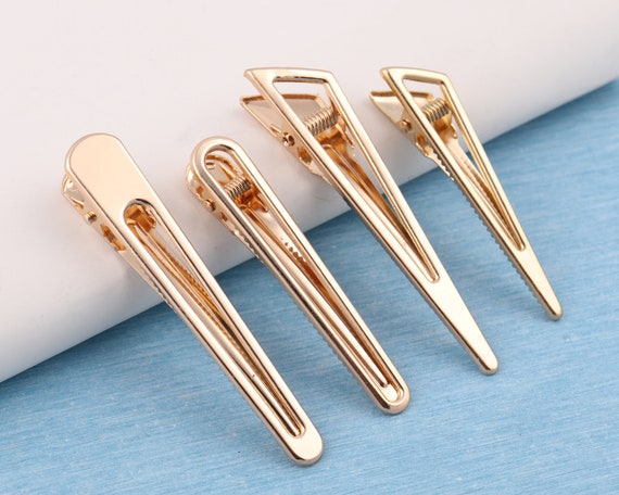 10-20 Pcs Light Gold Hair Alligator Clips Hair Accessory - Etsy