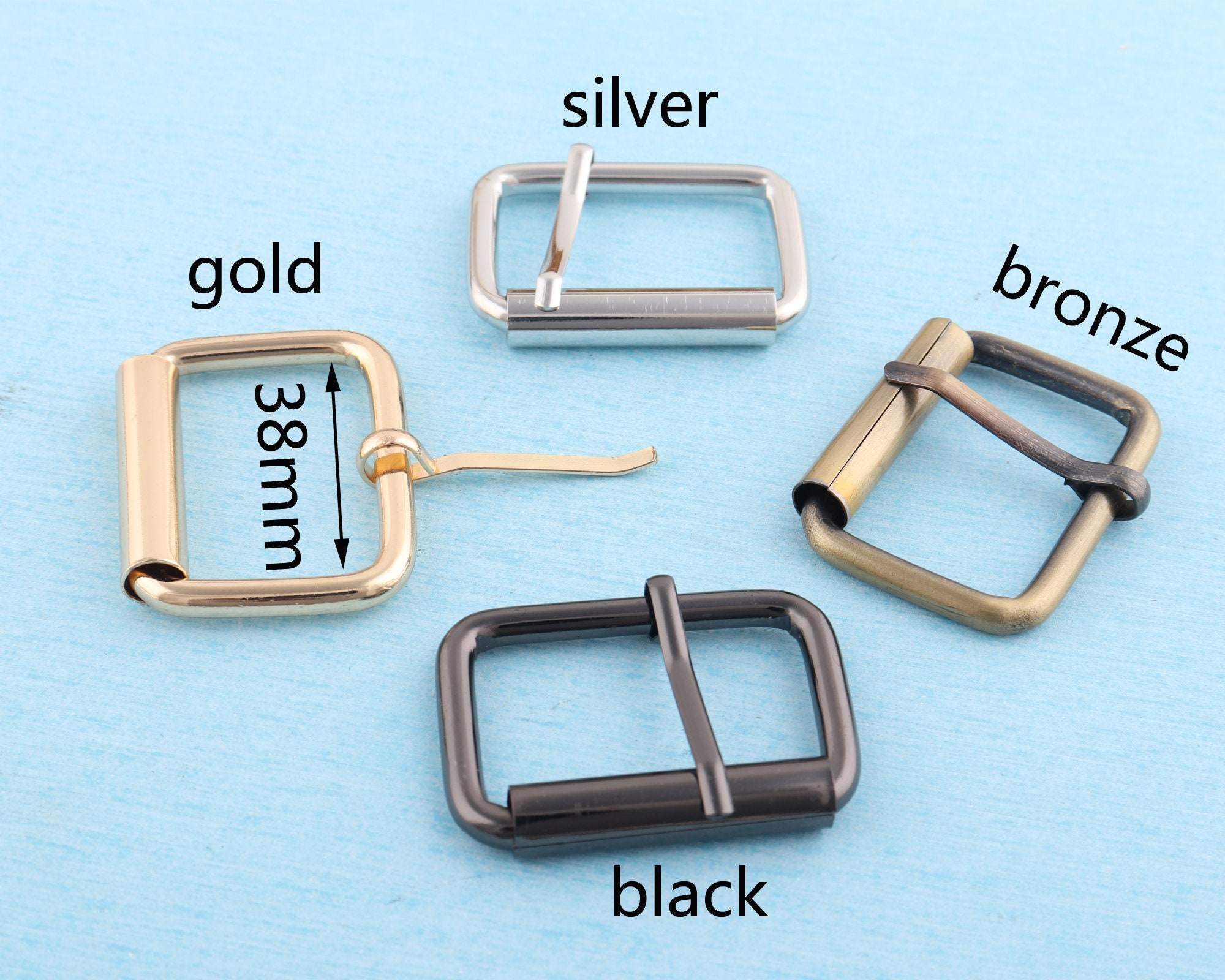 6 Pcs 1.5 Roller Pin Belt Buckle38mm Single Pin - Etsy
