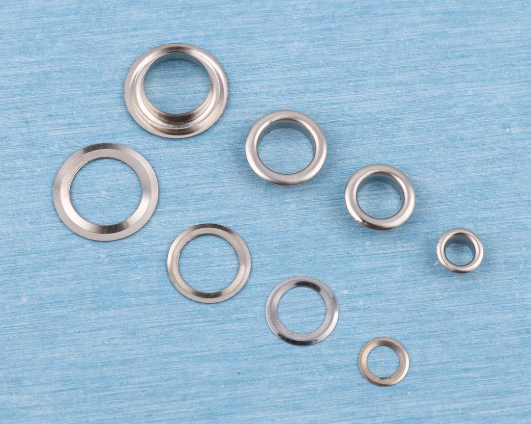 100pcs Metal Eyelet With Washer,8mm/13mm/15mm/19mm Outer Hole Round ...