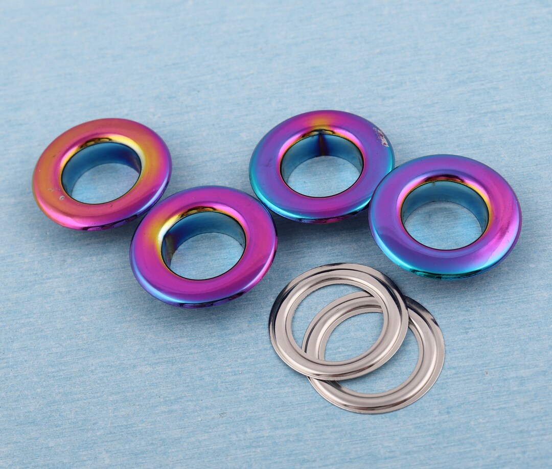 15mm Inner Metal Rainbow Eyelet With Washer,eyelet Grommets,leather ...