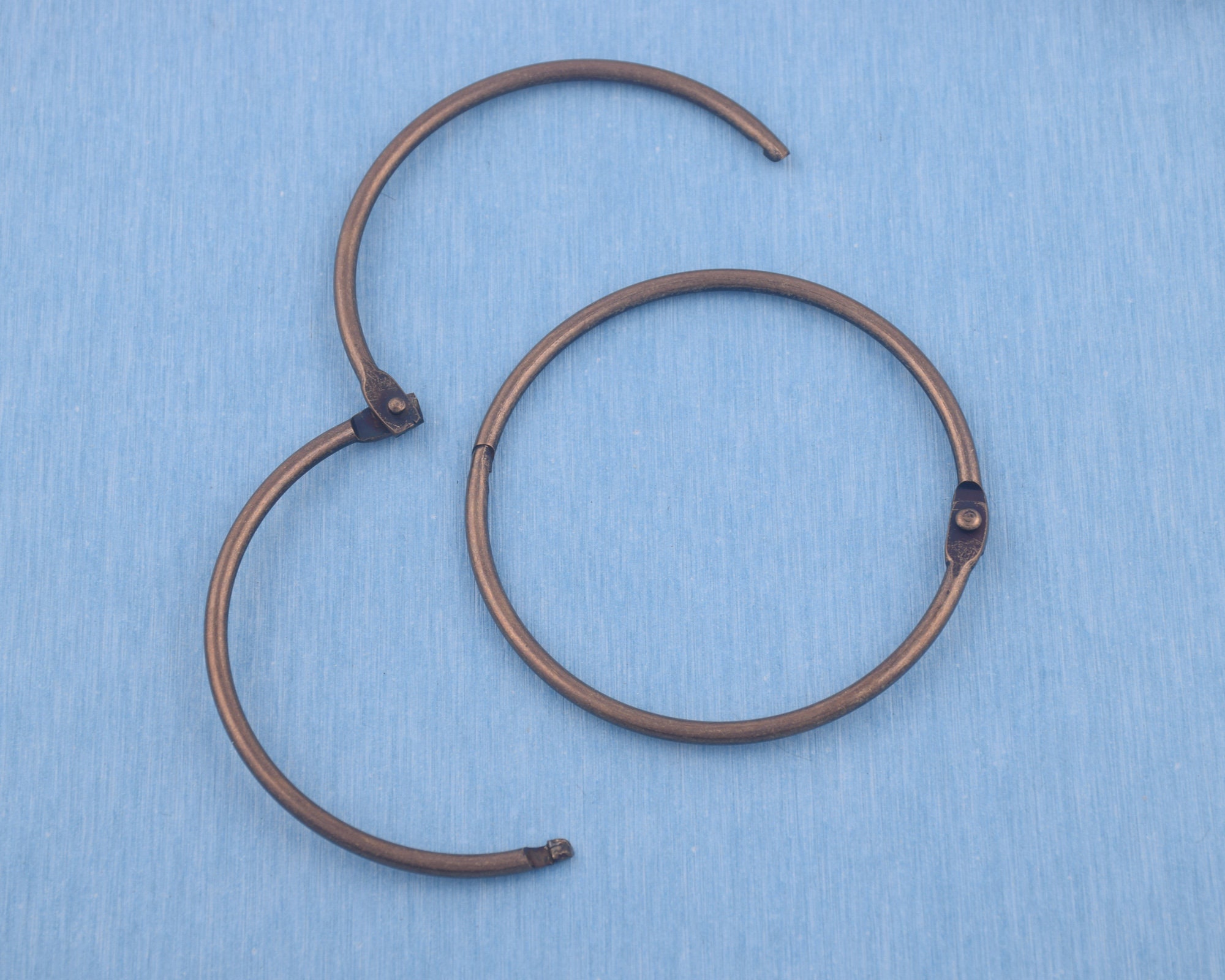 Antique Brass Binding Rings88mm Outer Metal Bronze Book Card | Etsy