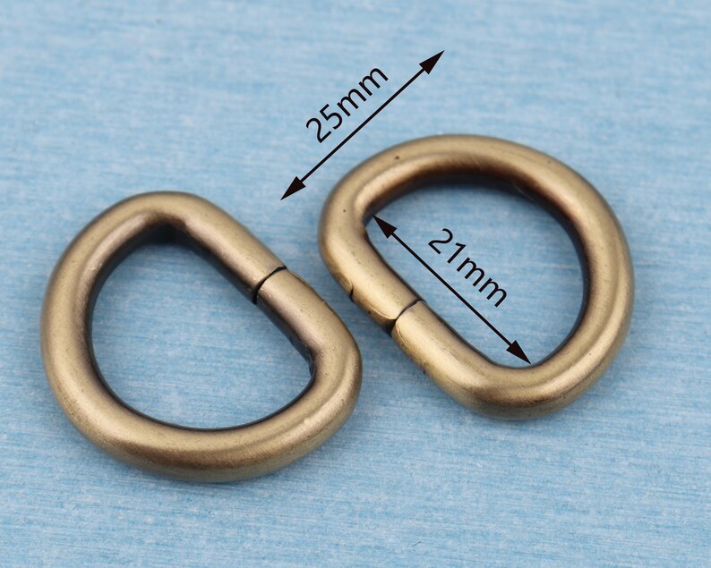 21mm Gun Black Metal D Ring, Non Welded Bag Strap Hardware - Etsy