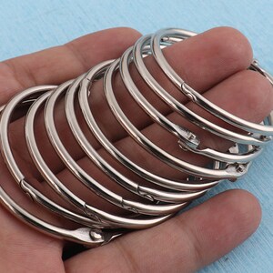 2'' Silver Binding Rings,50mm Outer Metal Book Binder Hinge,snap O Ring ...