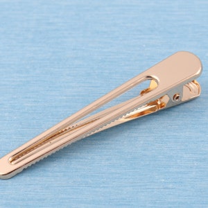 10-20 Pcs Light Gold Hair Alligator Clips, Hair Accessory Blanks, Hair ...