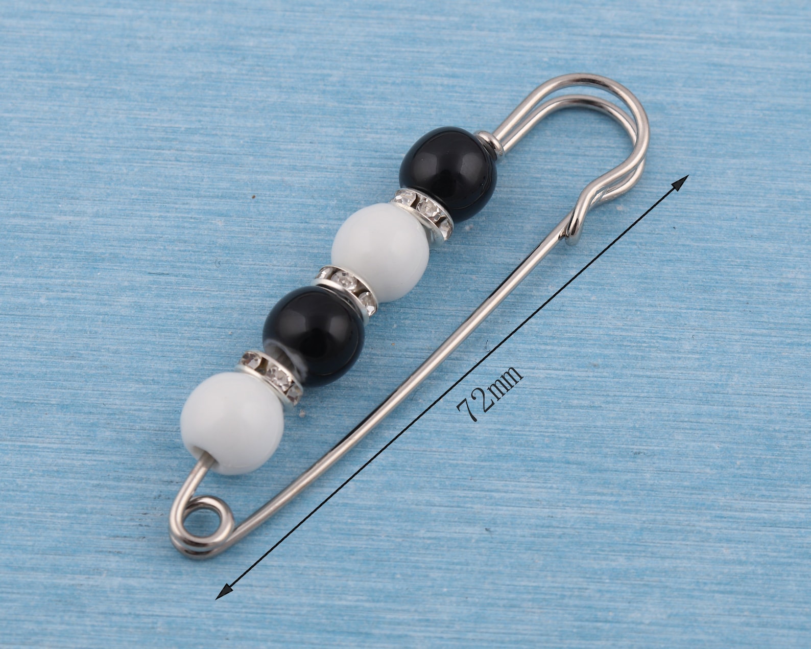 2 4 10pcs Beads Safety Pins1572mm Brooch Safety Pins With Etsy