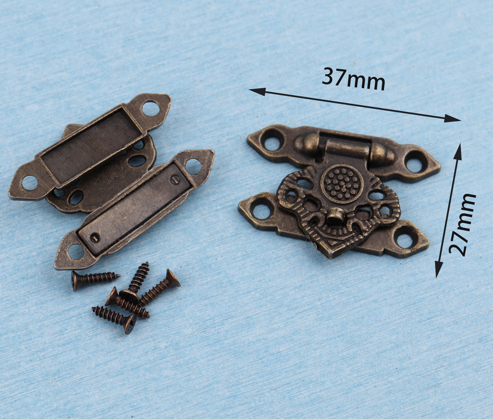 2717mm Antique Brass Wooden Box Lock Latch Jewelry Box | Etsy