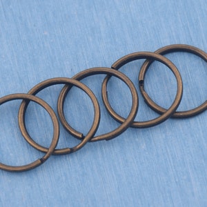 1" Antique Brass Double Split Ring,25mm Outer Metal Round Circle ...