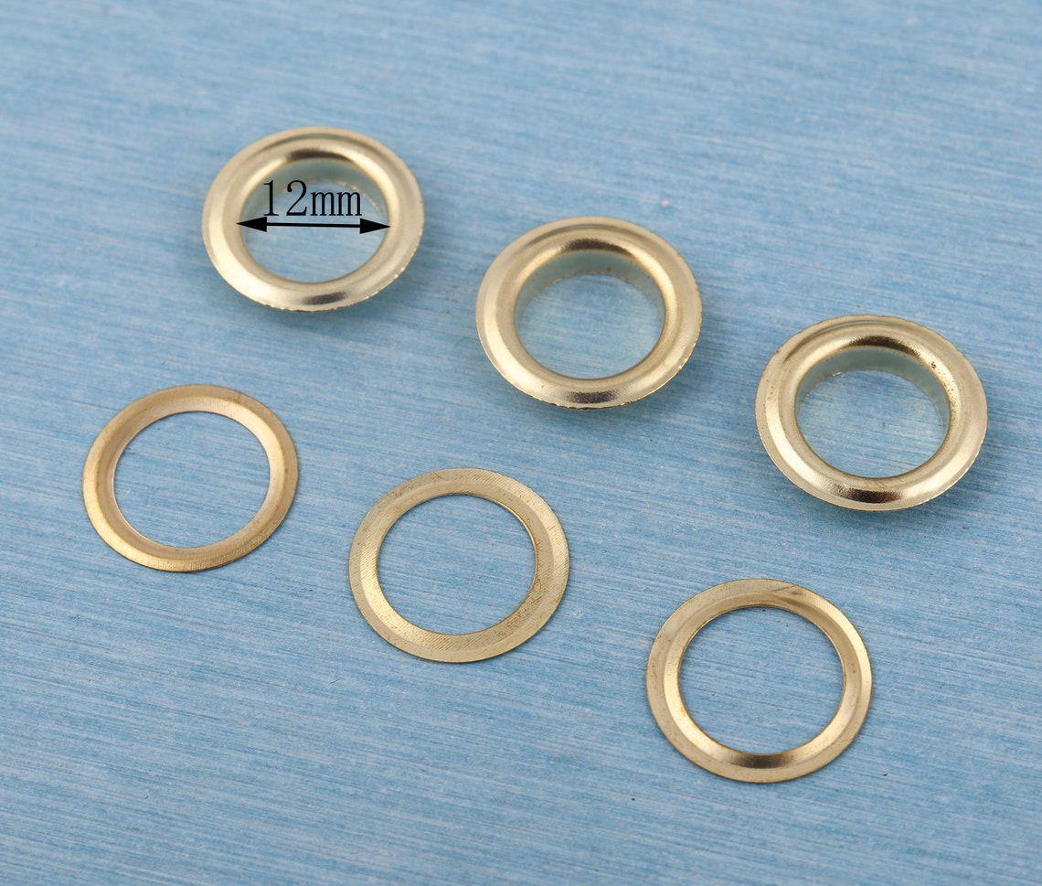 100pcs Metal Eyelet With Washer12mm Hole Round Eyelets - Etsy