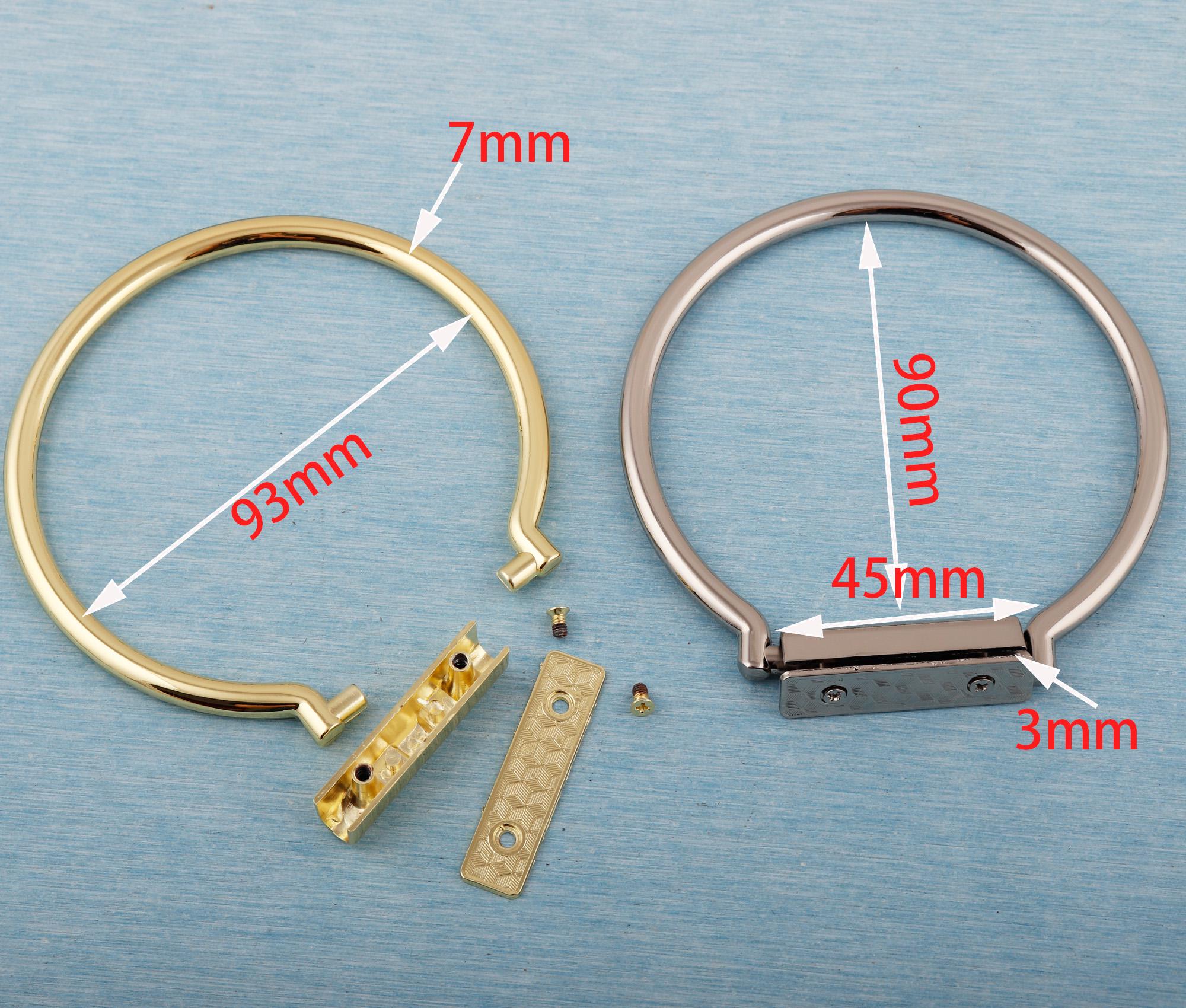 Round Metal Bag Handles: 93mm Alloy Purse Supplies - Etsy