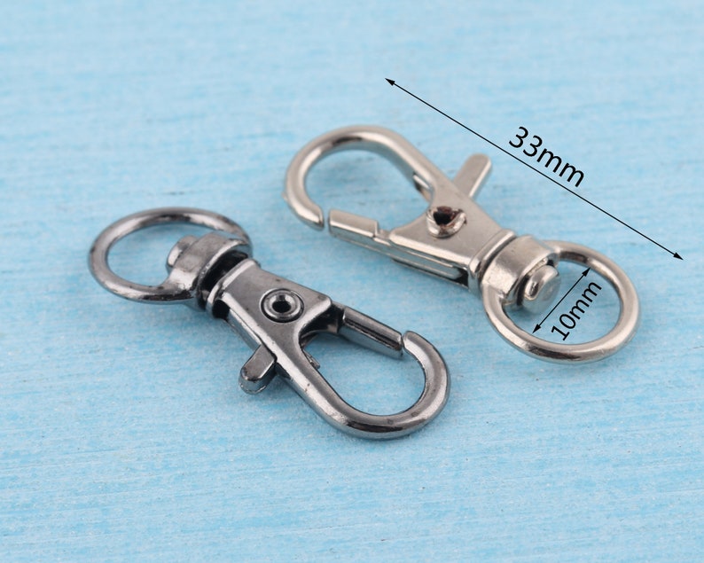 33x10mm Metal Swivel Snap Clasp20pcs Lobster Buckles Push - Etsy