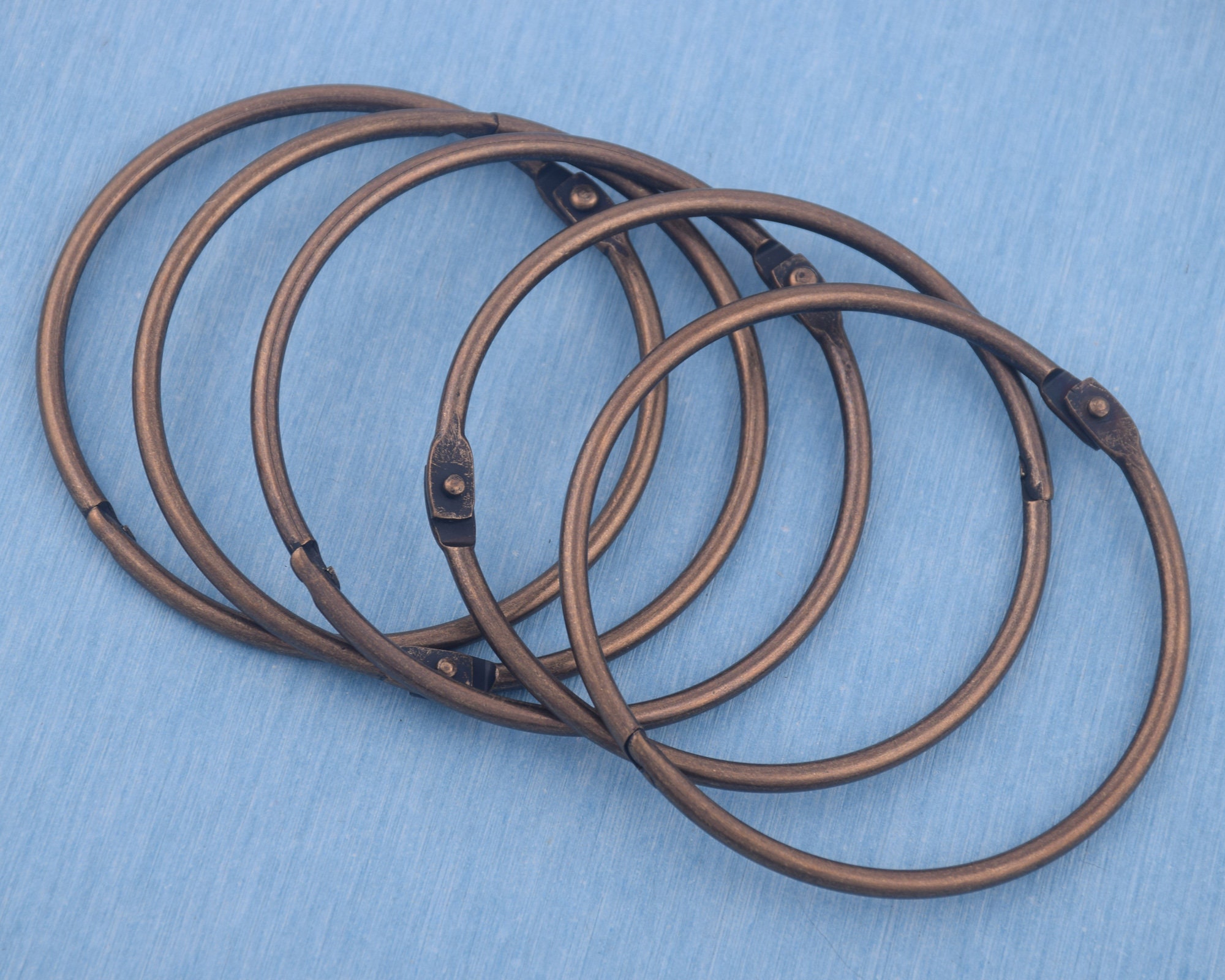 Antique Brass Binding Rings88mm Outer Metal Bronze Book Card | Etsy