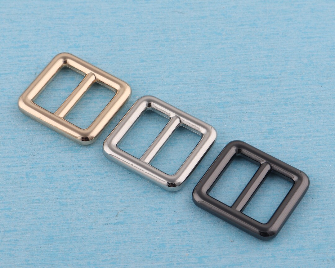 6-10 Pcs Adjuster Belt Buckle,16mm Metal Rectangle Strap Buckle Tri ...