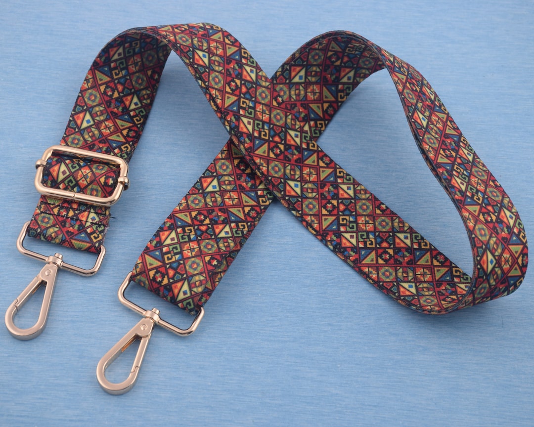 Geometric Stripe Bag Strap: Adjustable Crossbody Purse Strap - Etsy