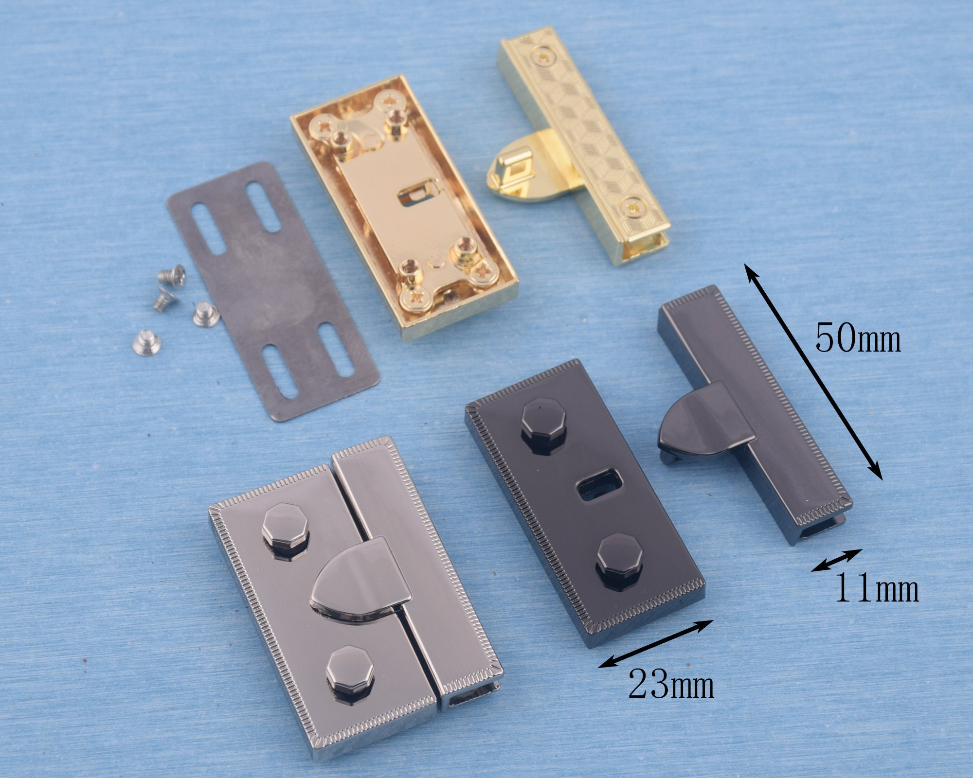 5034mm rectangle purse locksnap purse lookbag closure | Etsy