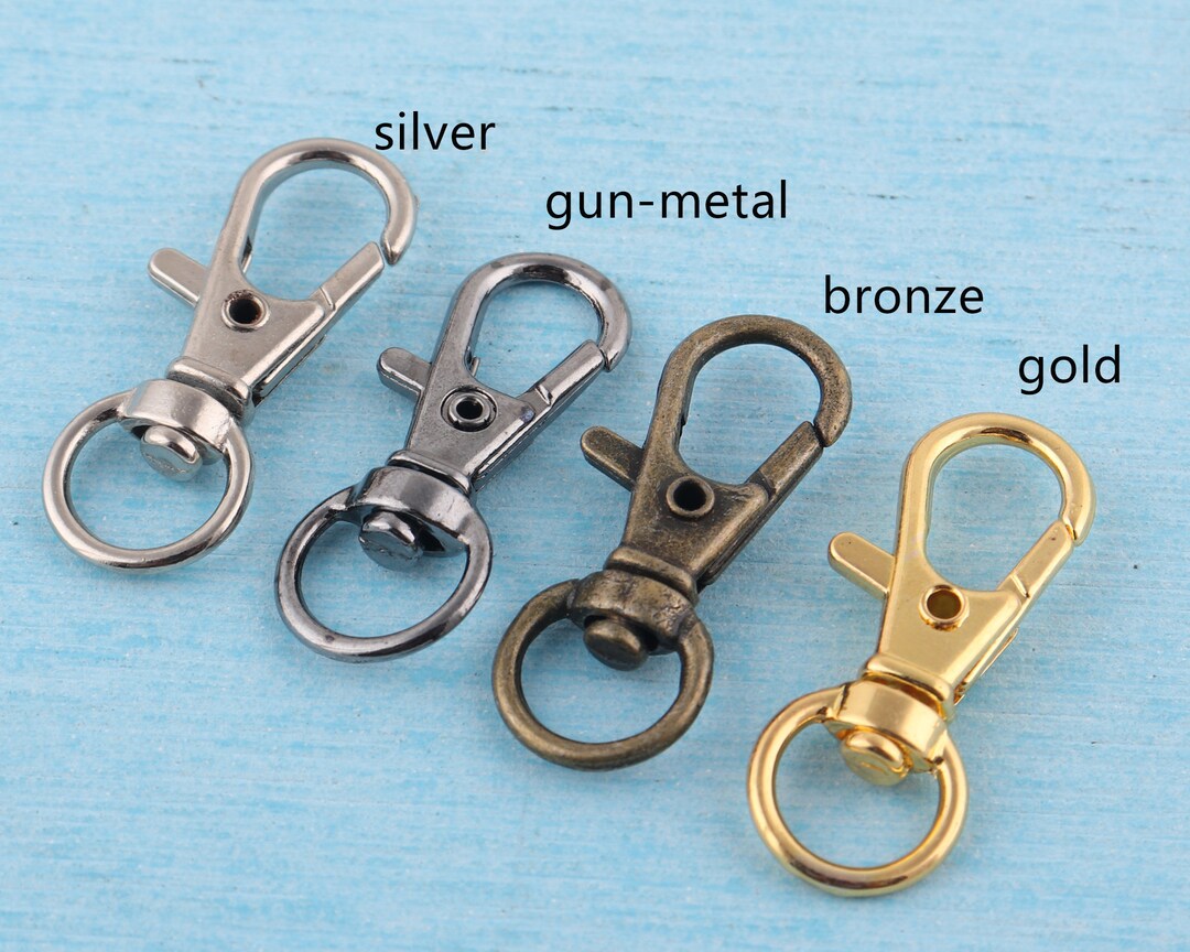 33x10mm Metal Swivel Snap Clasp,20pcs Lobster Buckles Push Gate Snap ...