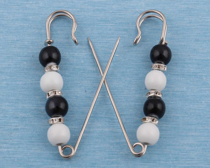 2 4 10pcs Beads Safety Pins1572mm Brooch Safety Pins With Etsy