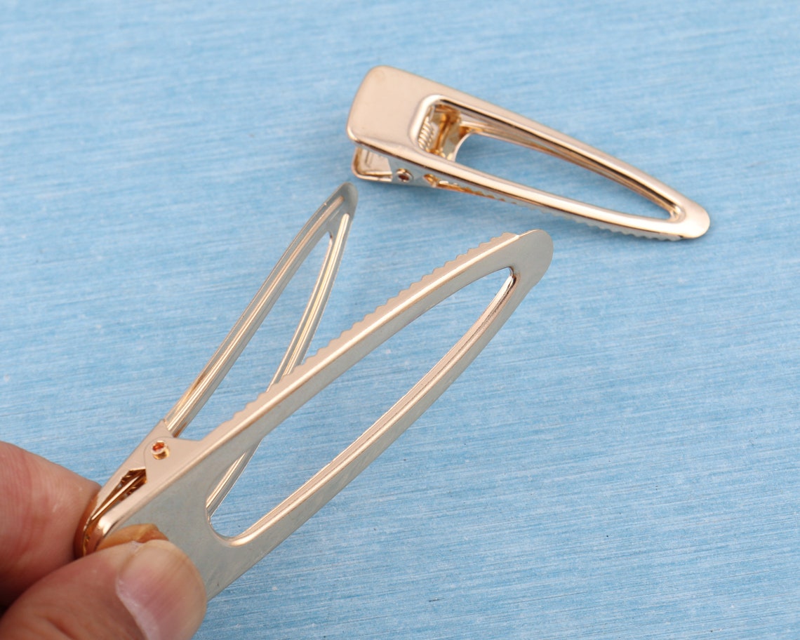 10 Pcs Light Gold Hair Alligator Clip Hair Accessory Blanks | Etsy