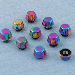 Rainbow Metal Bucket Rivets: DIY Leathercraft, Bag Fasteners (10-30pcs ...