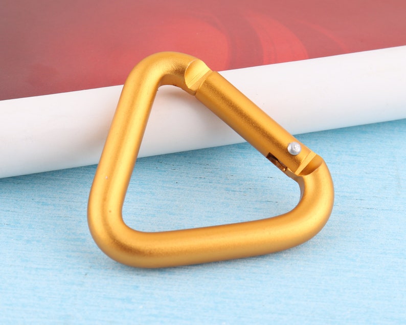 Triangle Carabiner Clip: Aluminum Alloy Snap Hook for Hiking - 50mm ...