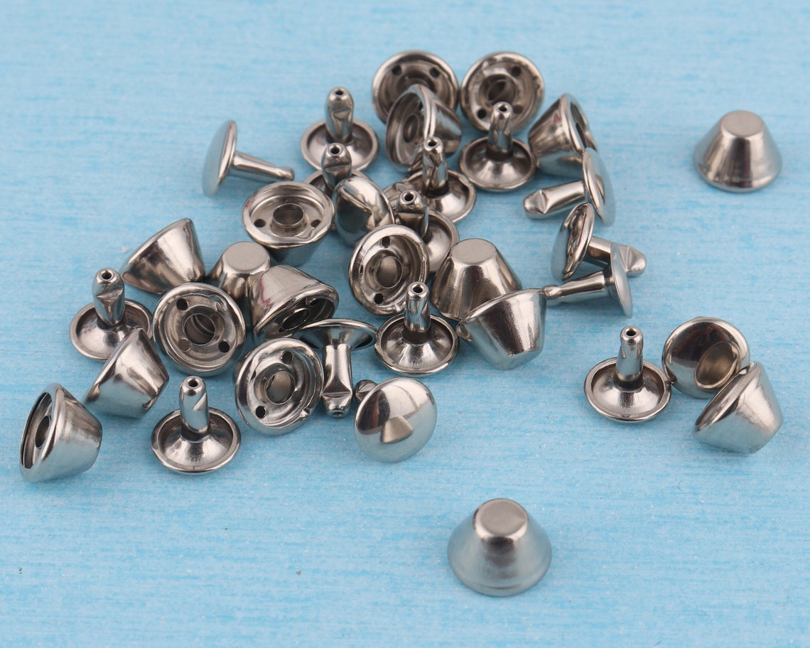 50 Sets Silver Bucket Rivets10mm Double Cap Metal - Etsy