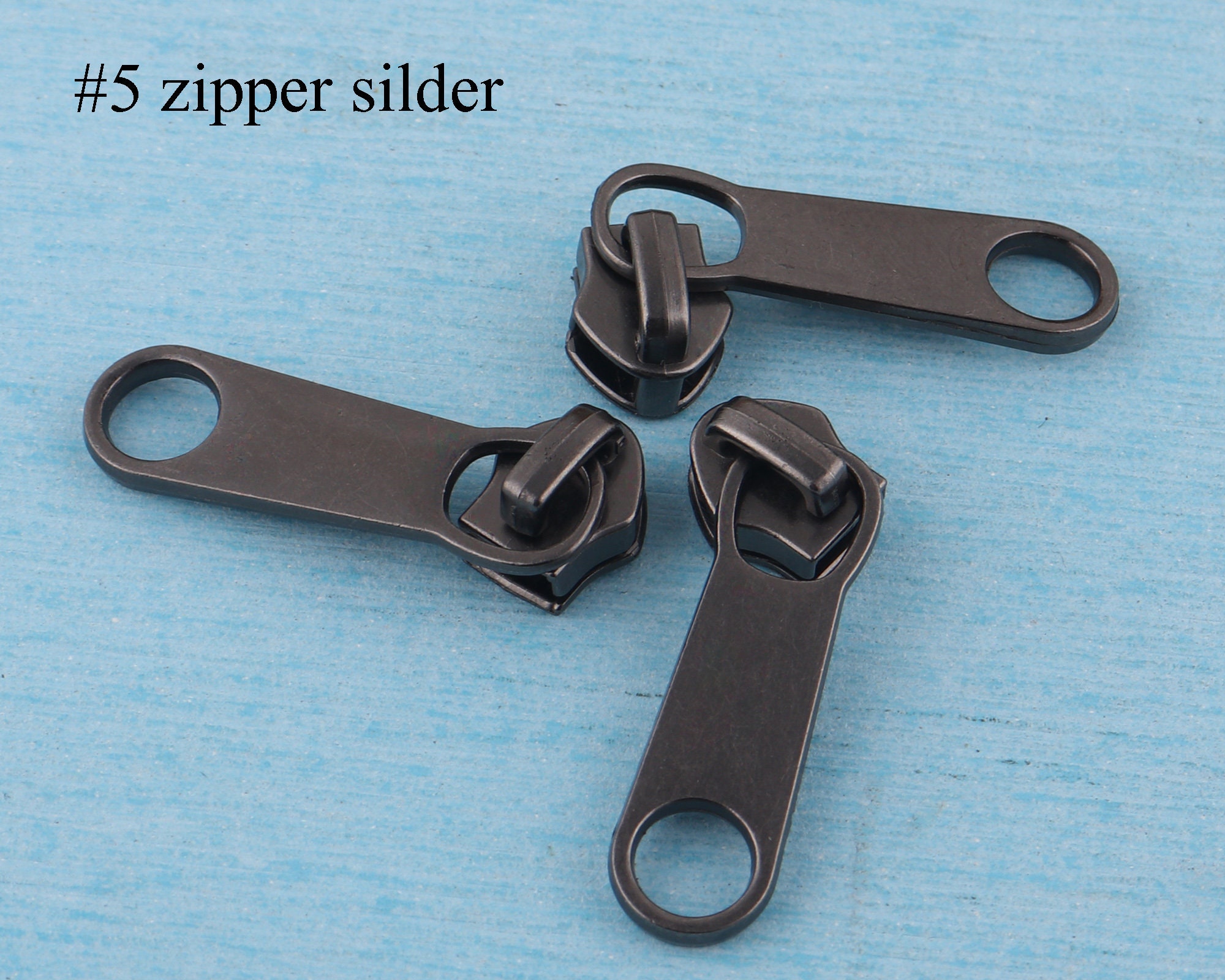 Metal zipper slider 5 head42x10mm alloy teeth head zip | Etsy
