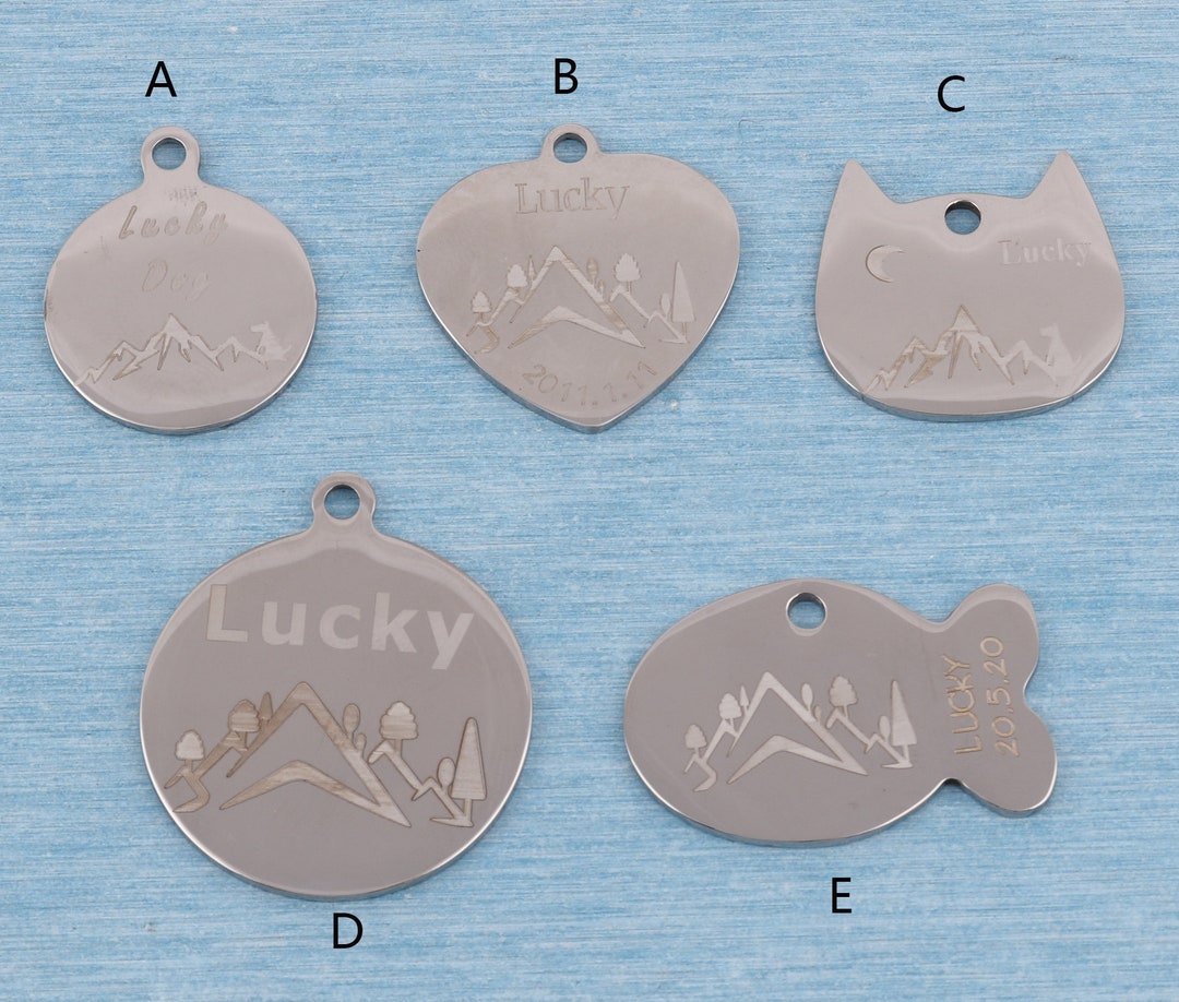 Customized Dog and Cat Tags, Personalized Engraving Dog Tags, Dog Tags ...
