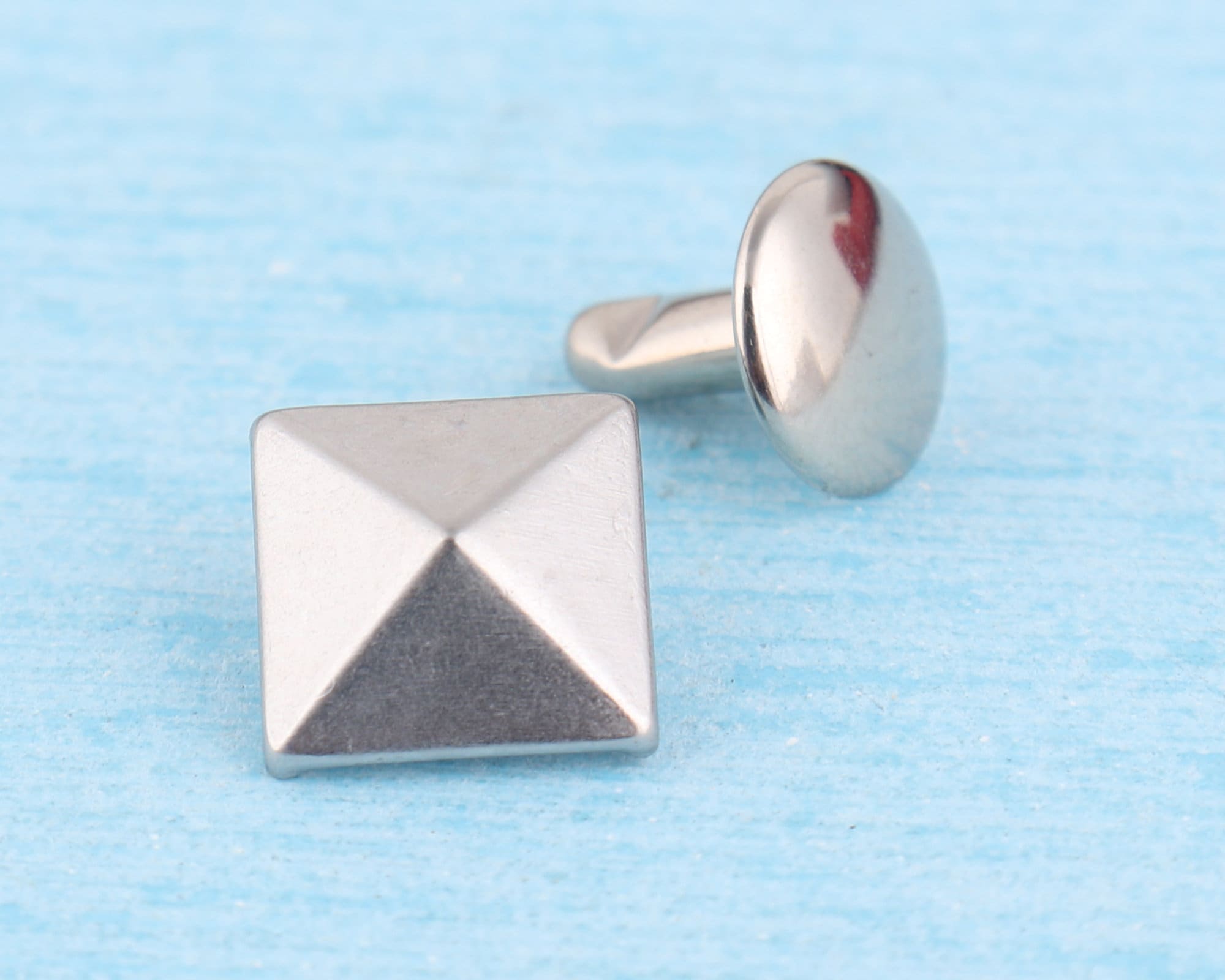 10mm silver pyramid rapid rivetspyramid square rivet | Etsy