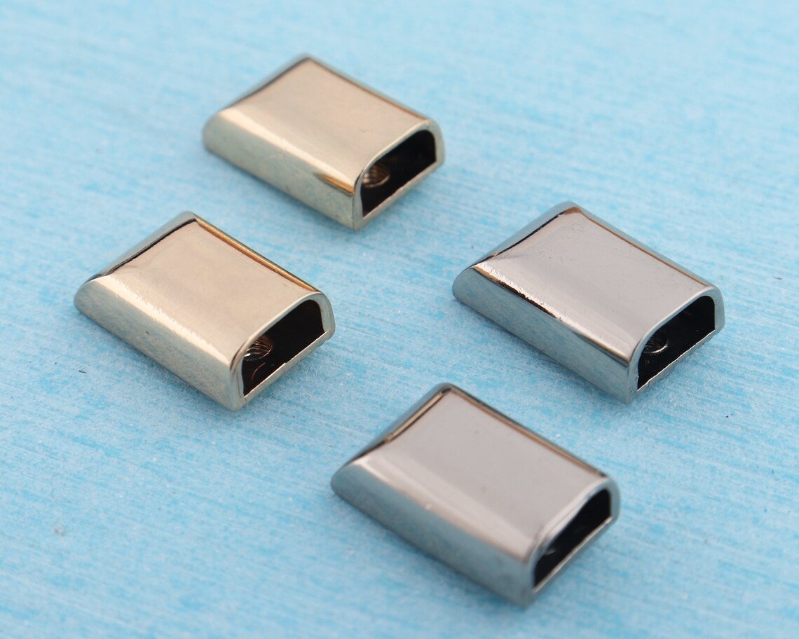 Set of 10 // Metal Cord Ends Zipper Ends Bags Hardware for | Etsy