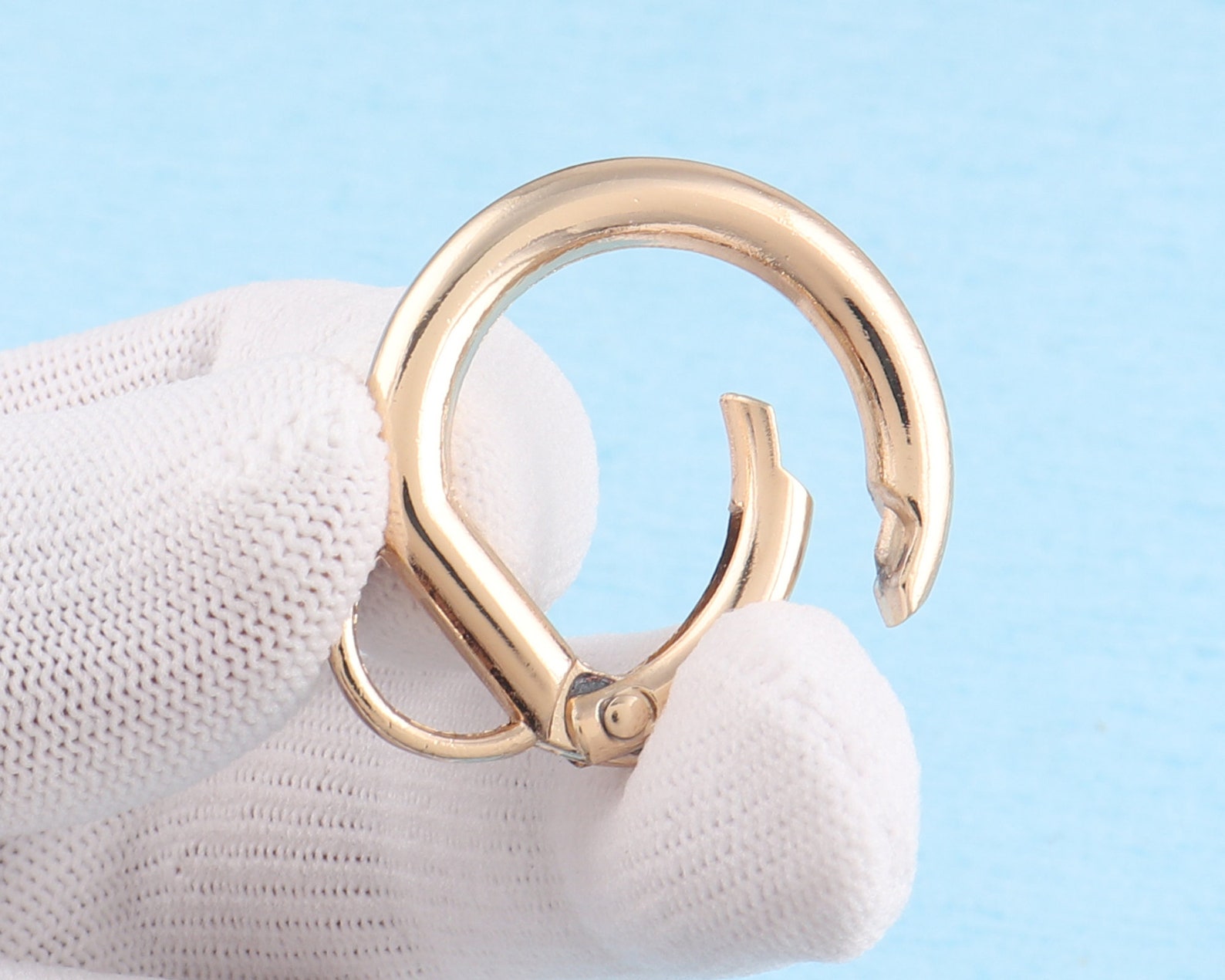 4-10pcs 1 Spring O Ring With Loop25mm Metal Round Snap - Etsy