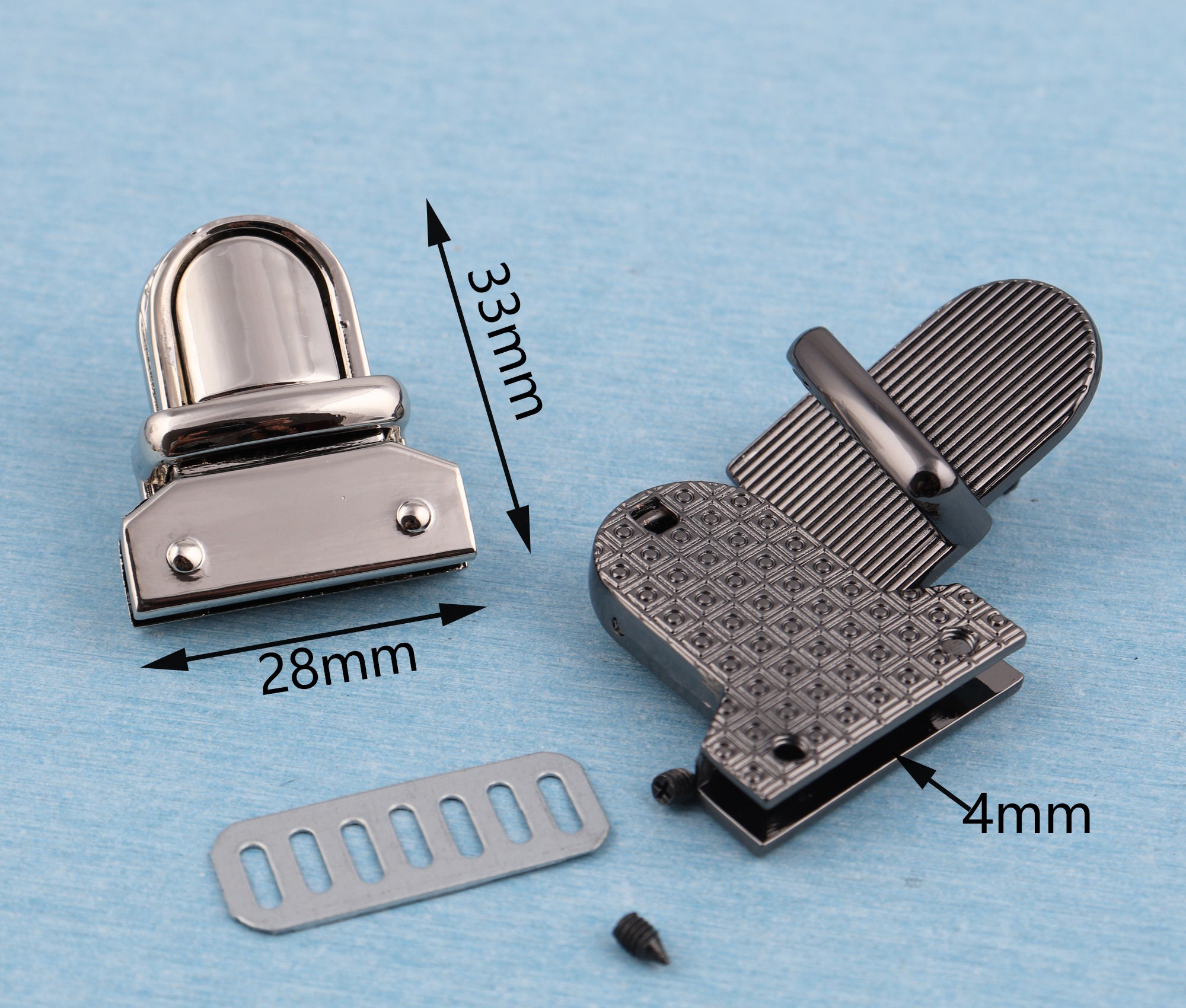 Metal Bag Press Locks, Purse Hardware, DIY Accessories (28x33mm) - Etsy