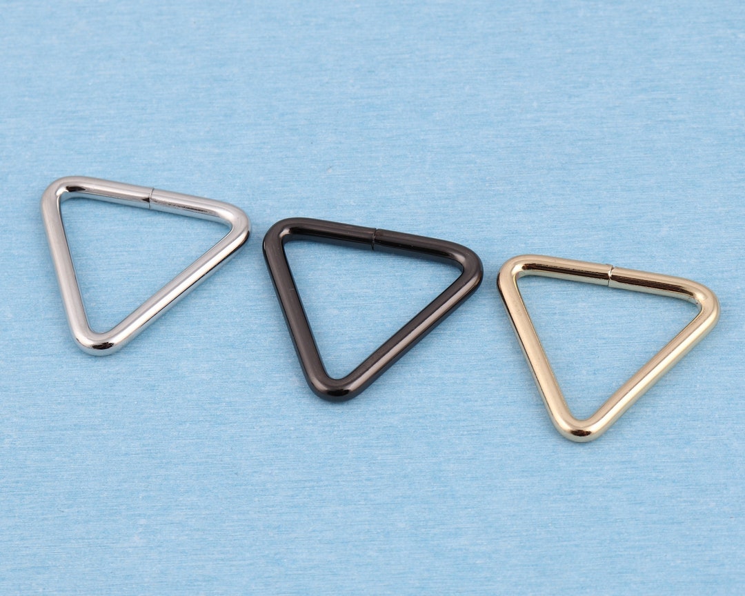 Metal Triangle Connector Rings: 1.5" Open Jump Rings for Bag Straps - Etsy