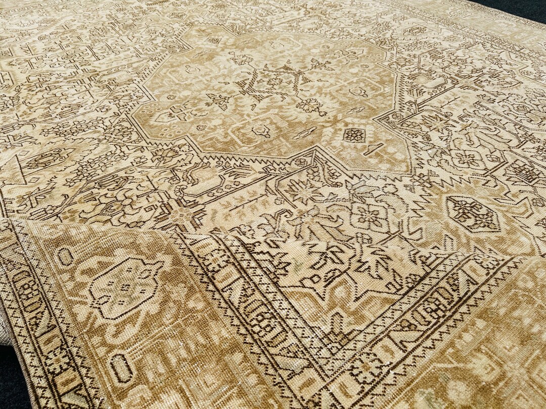 Antique Large Rug, Old Vintage Rug, Handmade Oversize Rug, Modern Large ...