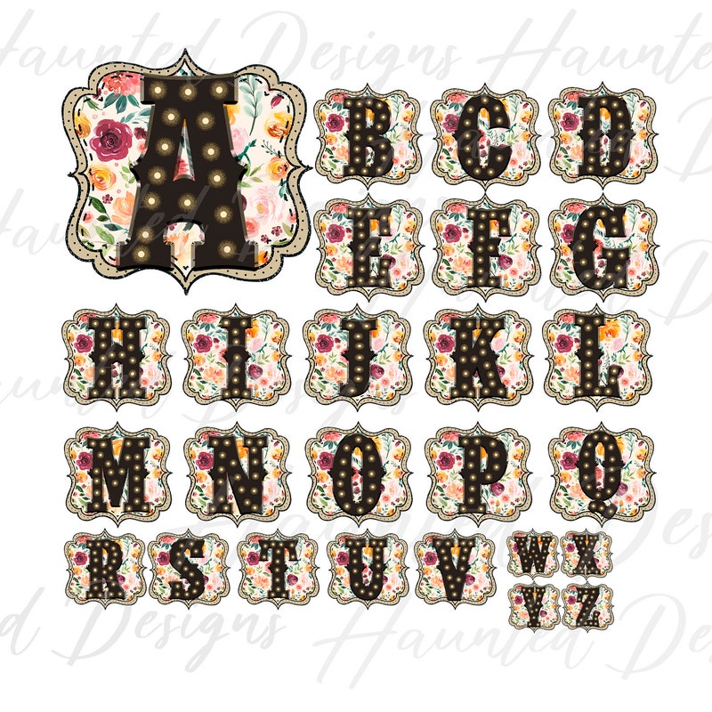 Shabby Chic Letters - Etsy